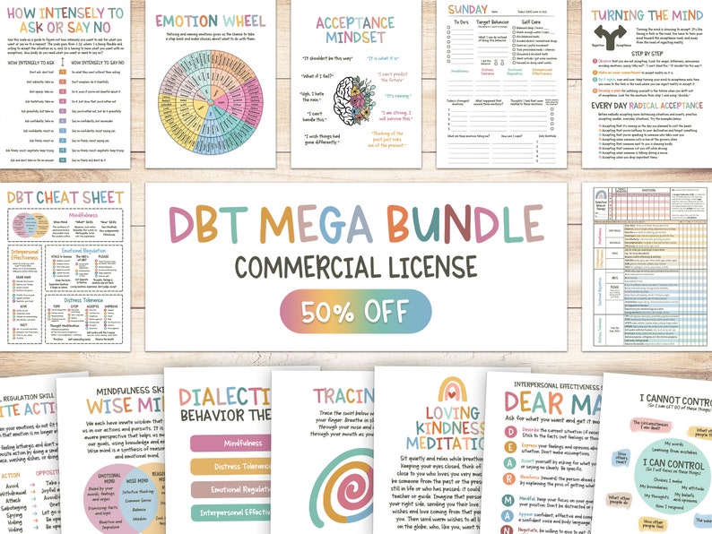 DBT MEGA Bundle COMMERCIAL License Dbt Skills Dbt Workbook - Etsy