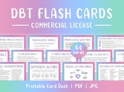 DBT Printable Cheat Sheet Blue / Purple Dialectical Behavior Therapy ...