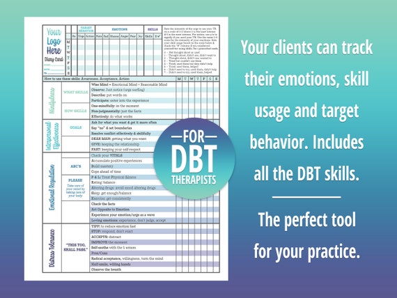 DBT Skills Reference Sheet Dbt Skills, Dbt, Dialectical, 60% OFF