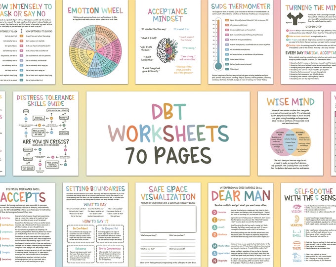 DBT Mindfulness What and How Skills Worksheet - Etsy