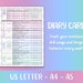 DBT Diary Card, PTSD, BPD, Anxiety, Depression, Bipolar, Printable ...