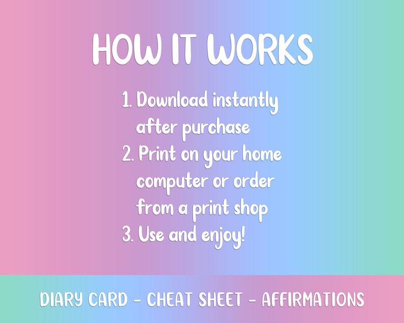 DBT Diary Card, PTSD, BPD, Anxiety, Depression, Bipolar, Printable ...
