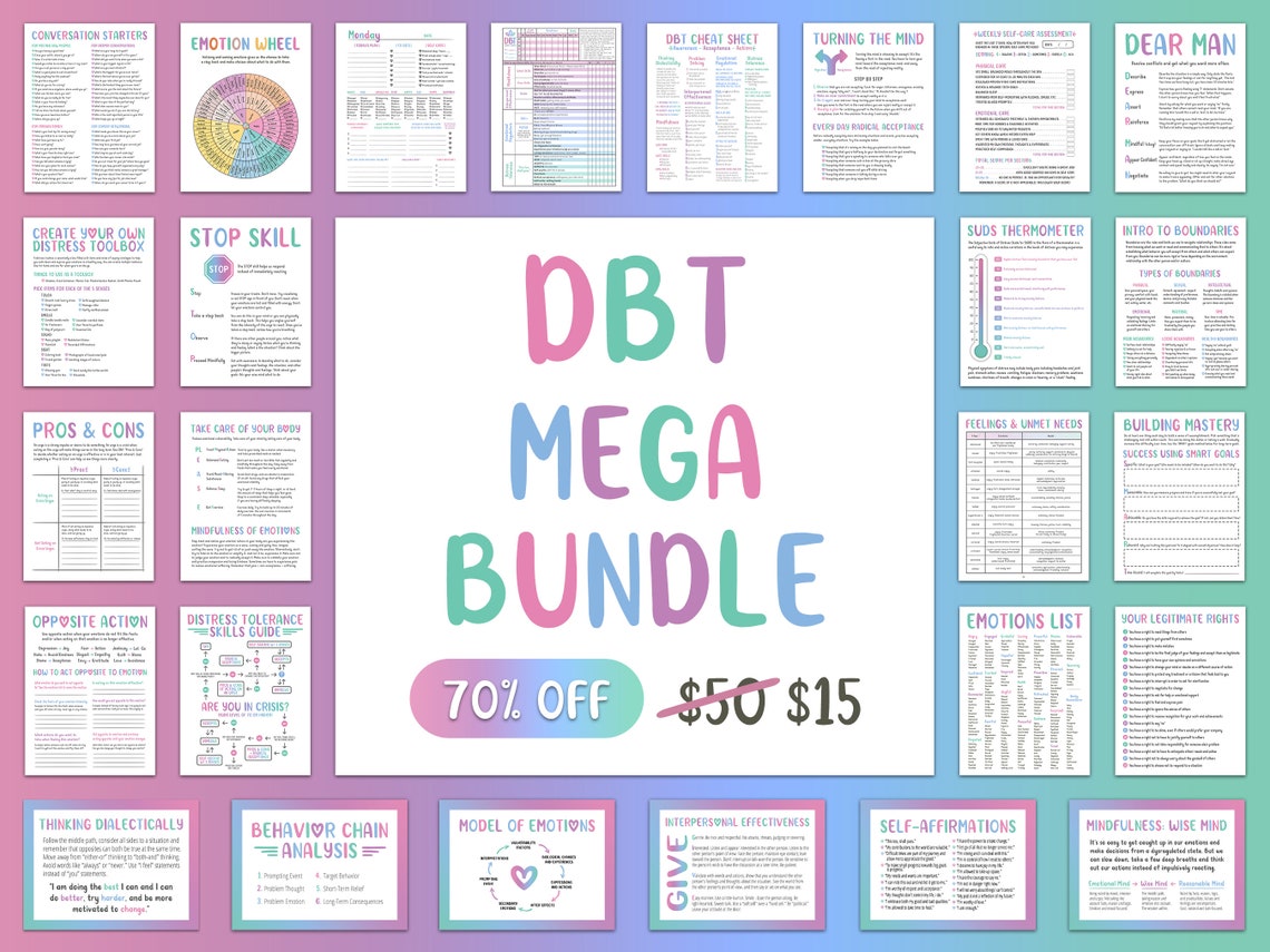 DBT MEGA Bundle COMMERCIAL License Dbt Workbook Dbt Skills | Etsy