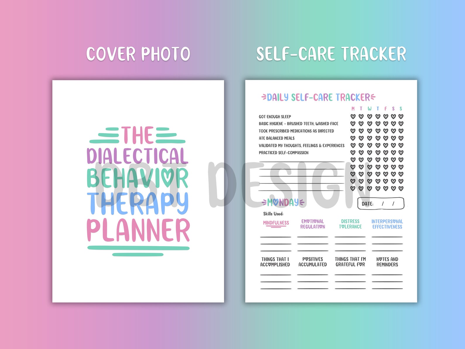 DBT Planner DBT Skills Tracker Mental Health Journal Self - Etsy