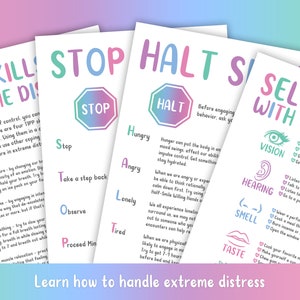 Stress Journal, DBT Distress Tolerance, DBT Skills, Therapy Journal ...