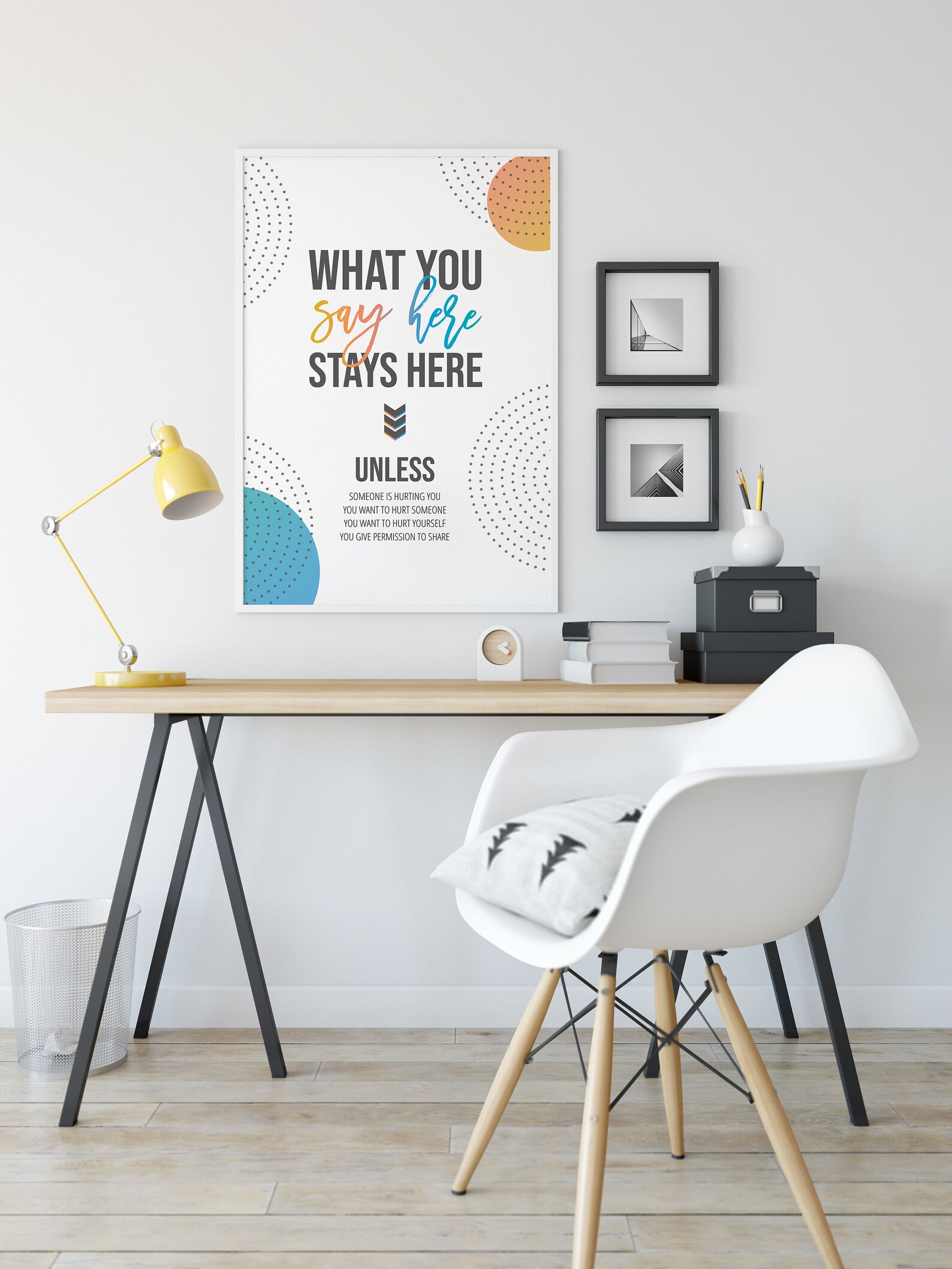 What You Say Here Stays Here Poster Therapy Office Decor - Etsy
