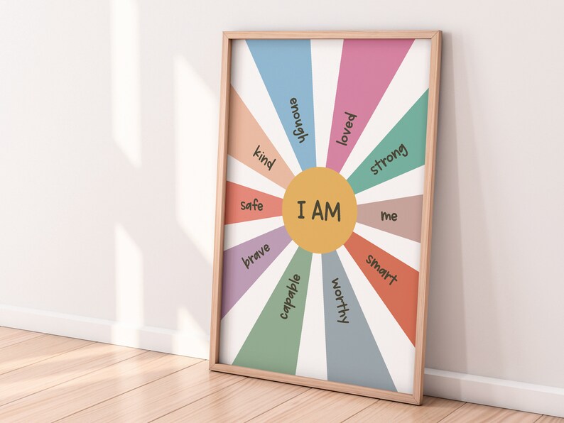 I Am... Poster Positive Affirmations Therapy Office Decor - Etsy
