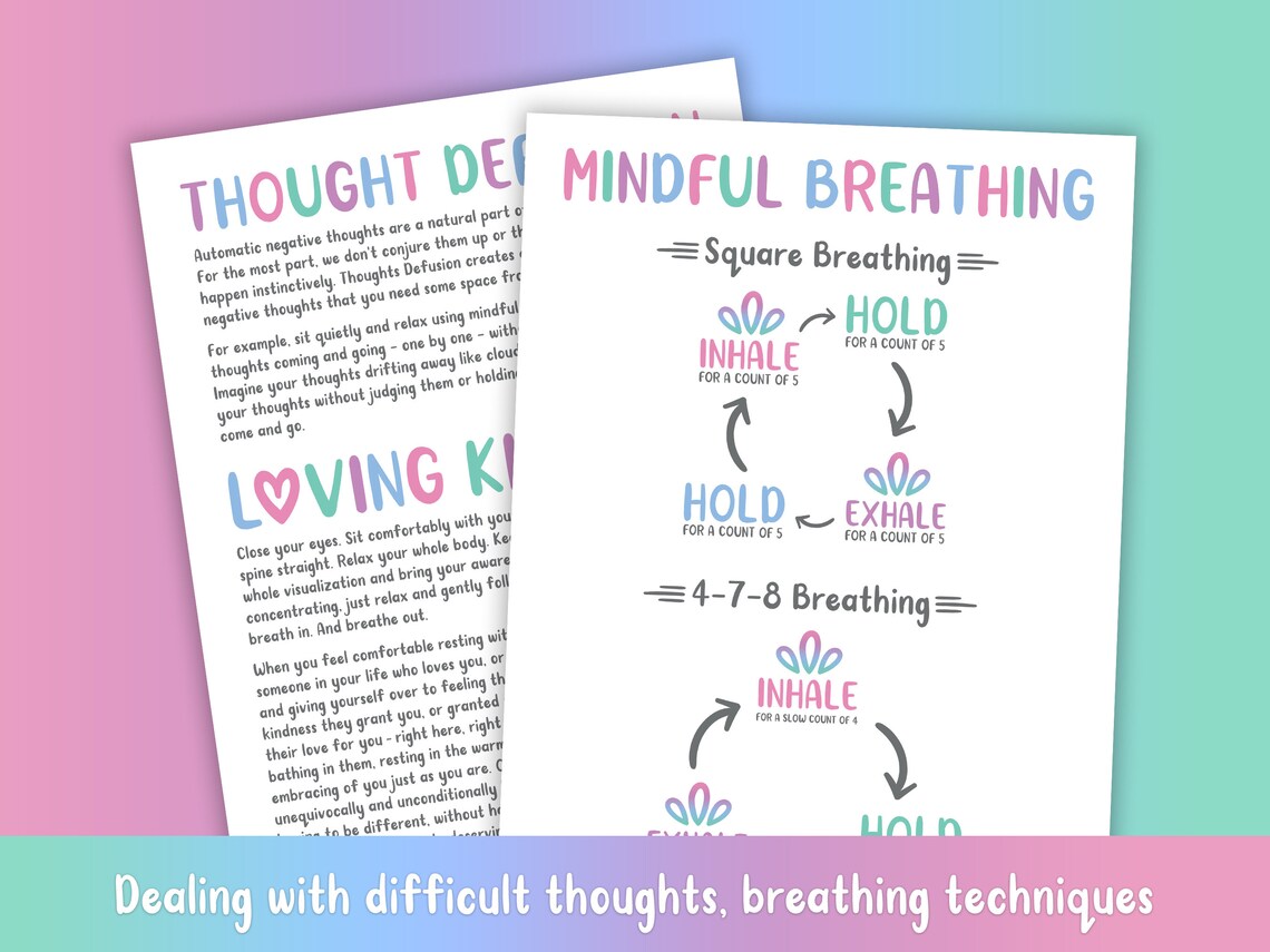 Mindfulness Journal COMMERCIAL License DBT Skills | Etsy