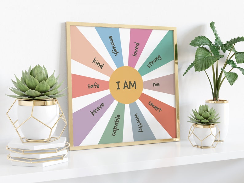 I Am... Poster Positive Affirmations Therapy Office Decor - Etsy