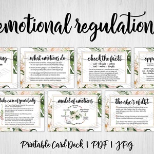 DBT Flash Cards, 44 Printable Cards, Self Help Cards, Coping Skills ...