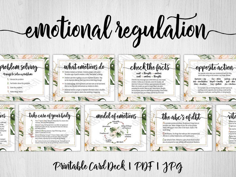 DBT Flash Cards 44 Printable Cards Self Help Cards Coping - Etsy Australia