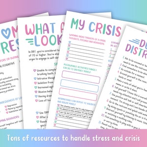 Stress Journal, DBT Distress Tolerance, DBT Skills, Therapy Journal ...