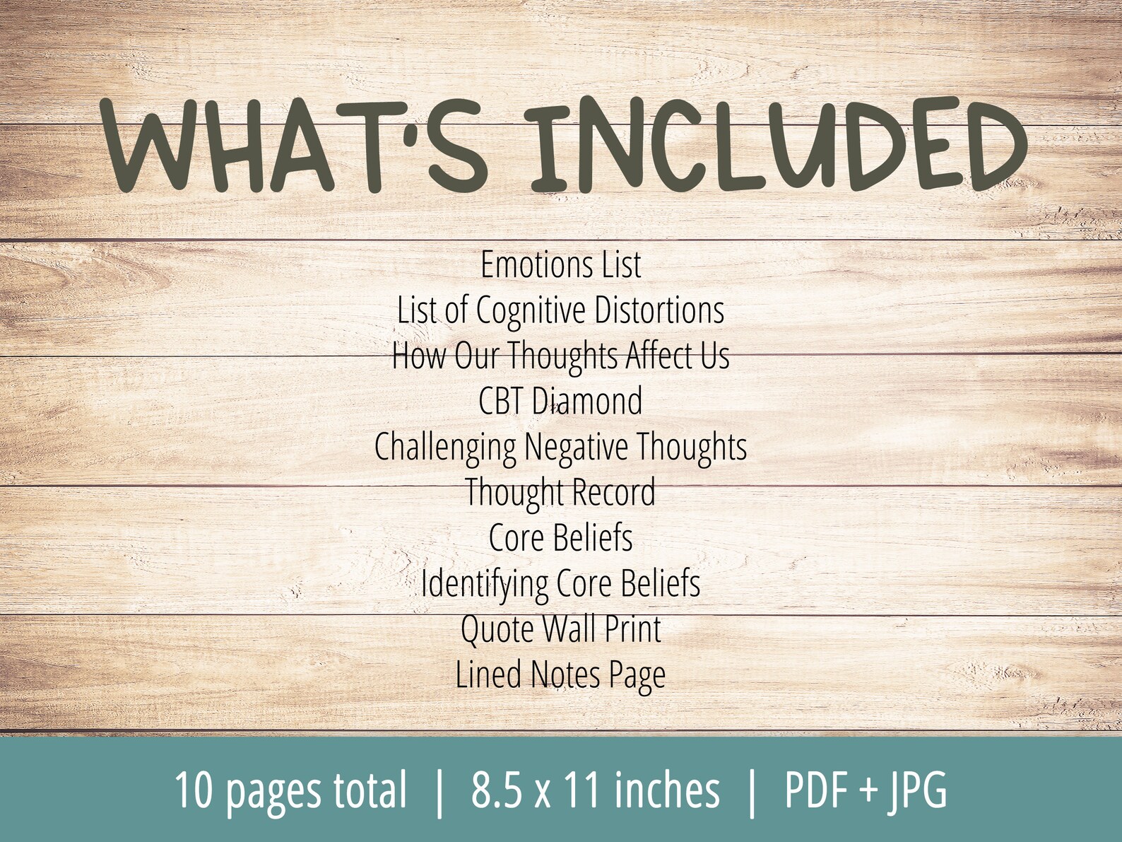 Thought Challenging Worksheets, CBT Therapy, Cognitive Restructuring ...