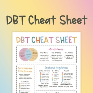 DBT MEGA BUNDLE, Dbt Skills, Dbt Workbook, Therapy Worksheet ...