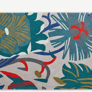 Premium Abstract Hand Tufted Multi Designer Wool Tuft Rug 3x5 - Etsy