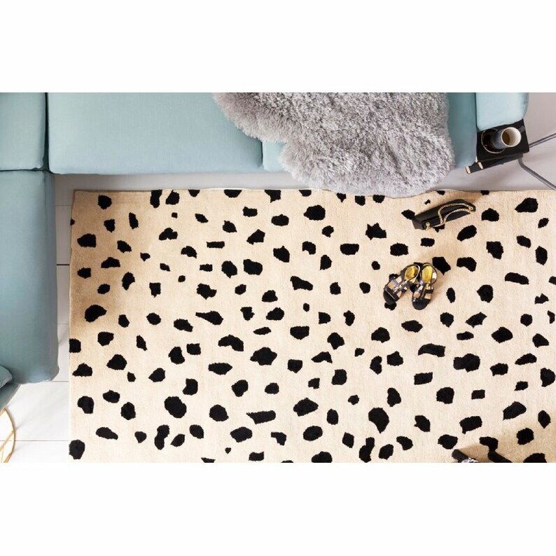 100% Wool Latest Hand Tufted Texture Dot/spot Design 4x6 5X8 - Etsy