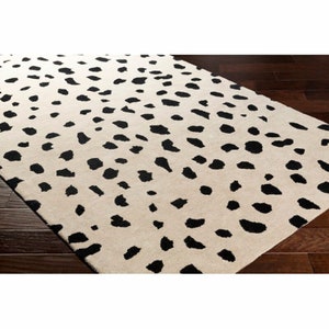 100% Wool Latest Hand Tufted Texture Dot/spot Design 4x6 5X8 - Etsy