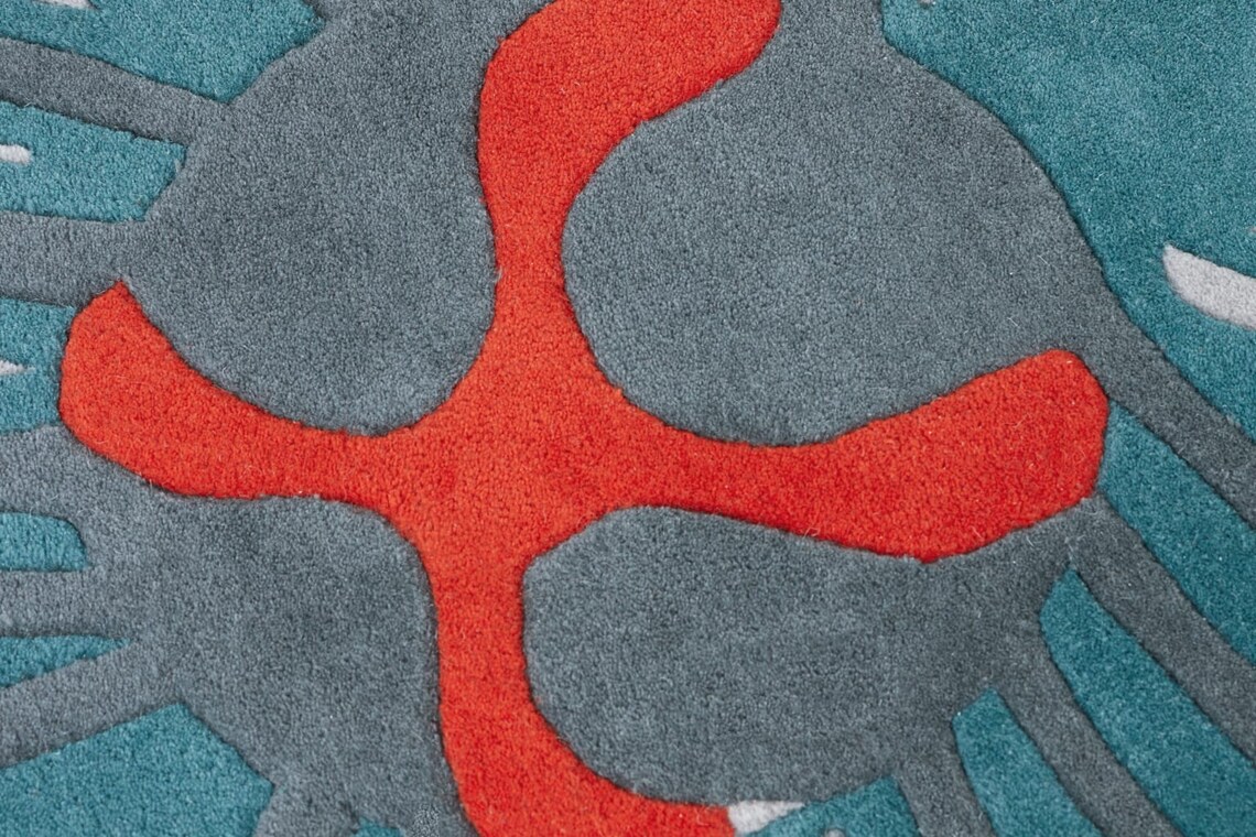 Premium Abstract Hand Tufted Multi Designer Wool Tuft Rug 3x5 - Etsy