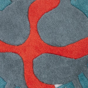 Premium Abstract Hand Tufted Multi Designer Wool Tuft Rug 3x5 - Etsy