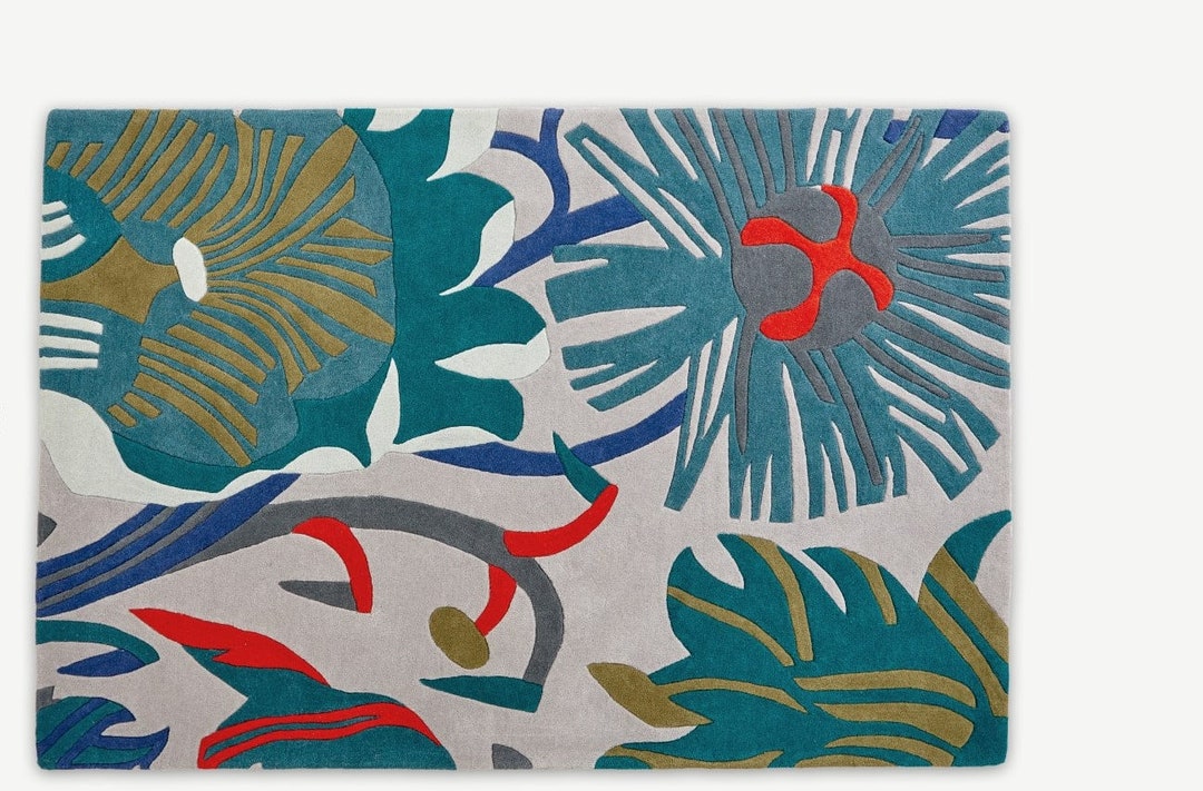 Premium Abstract Hand Tufted Multi Designer Wool Tuft Rug 3x5 - Etsy