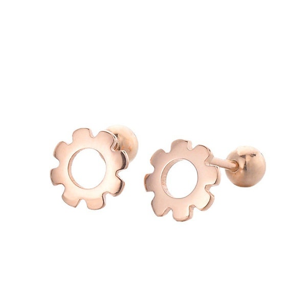 Gear Earrings - Etsy