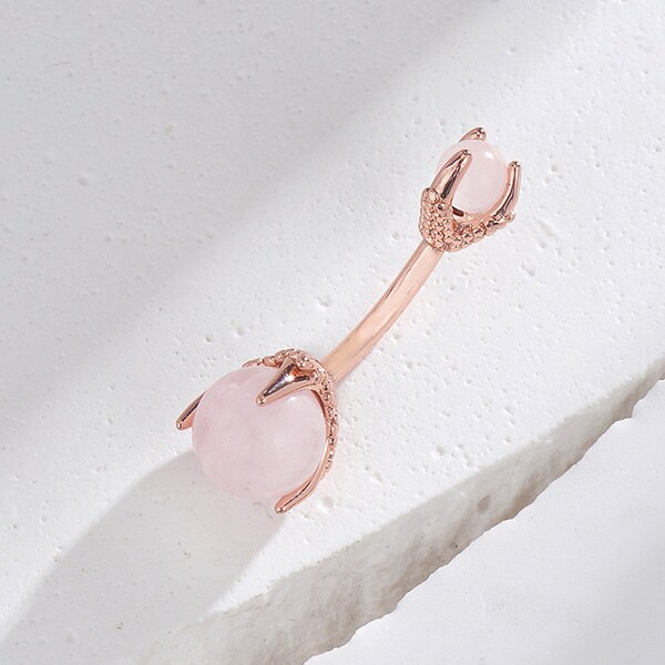 Stone Belly Ring - Etsy