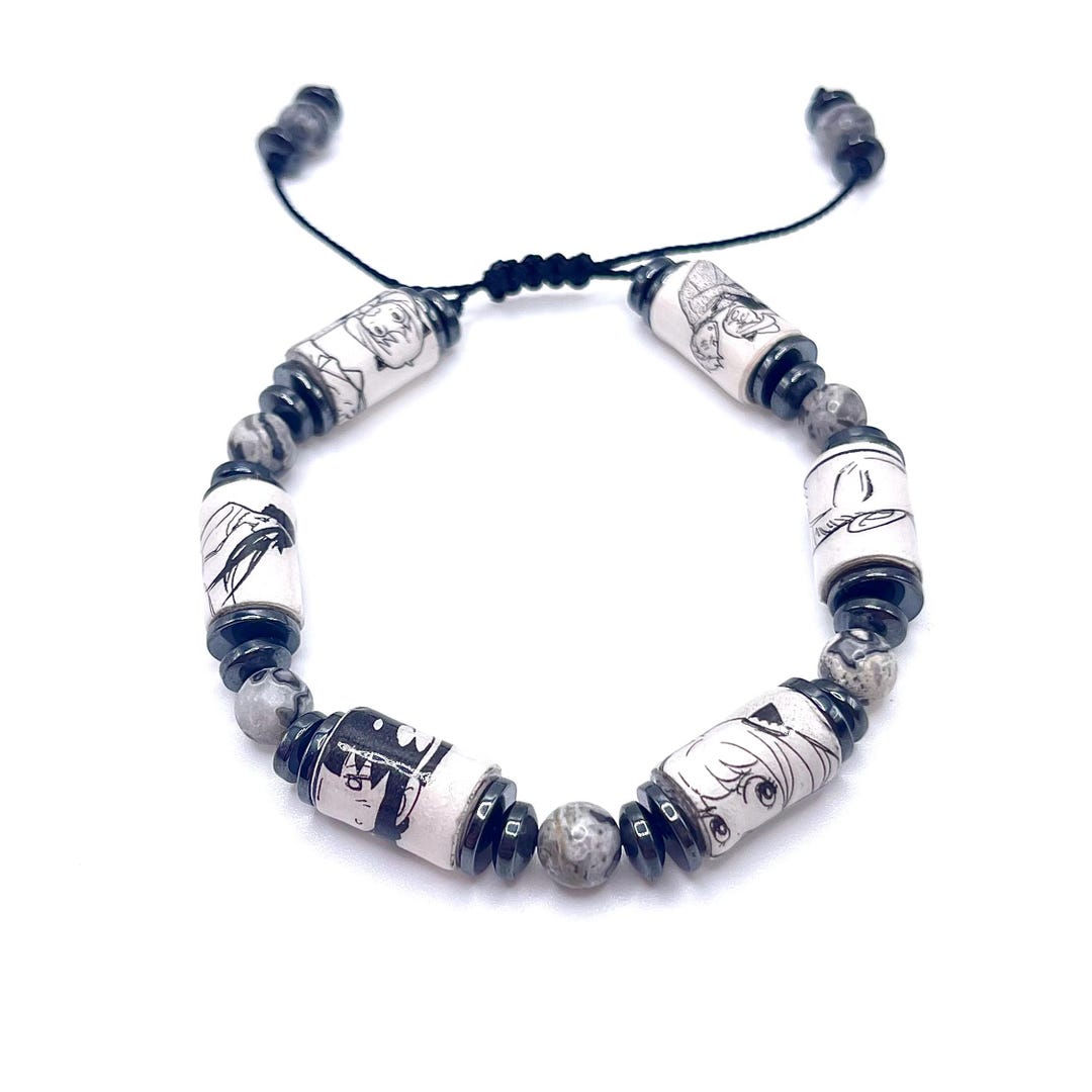 Recycled Manga Paper Bead Bracelet: Anime Lover Gift - Etsy