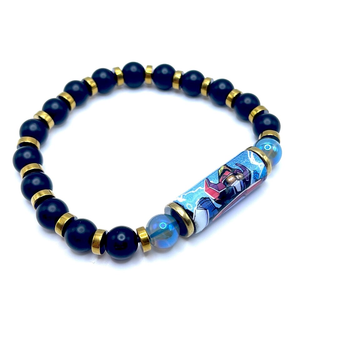 Recycled Comic Book Handmade Paper Bead Bracelet | Rolled Comic Book ...