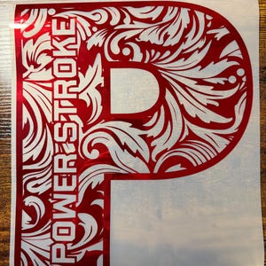 Powerstroke Tooled Decal 2 / Turbo Diesel Decal/sticker/western - Etsy