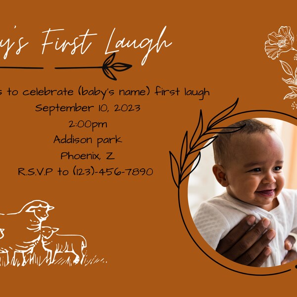 Navajo Baby Laugh Invitation - Etsy