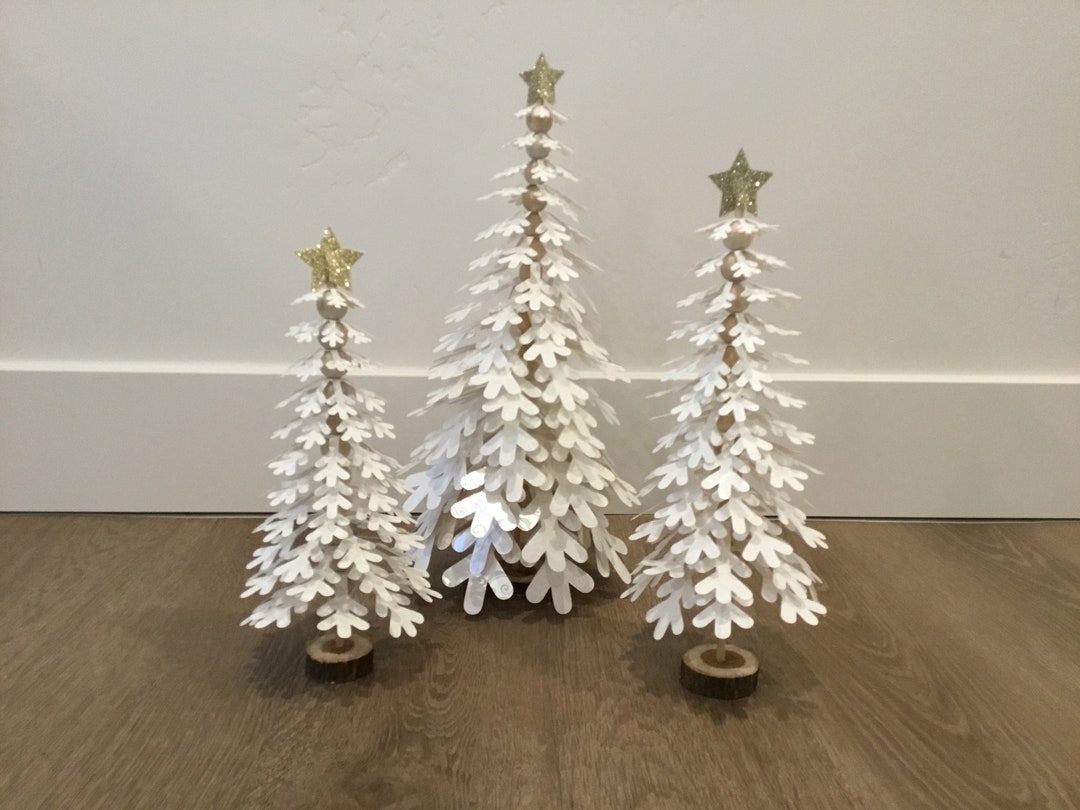 Snowflake Tree DIY Kit, Christmas Tree, Centerpiece, Wedding, Winter ...