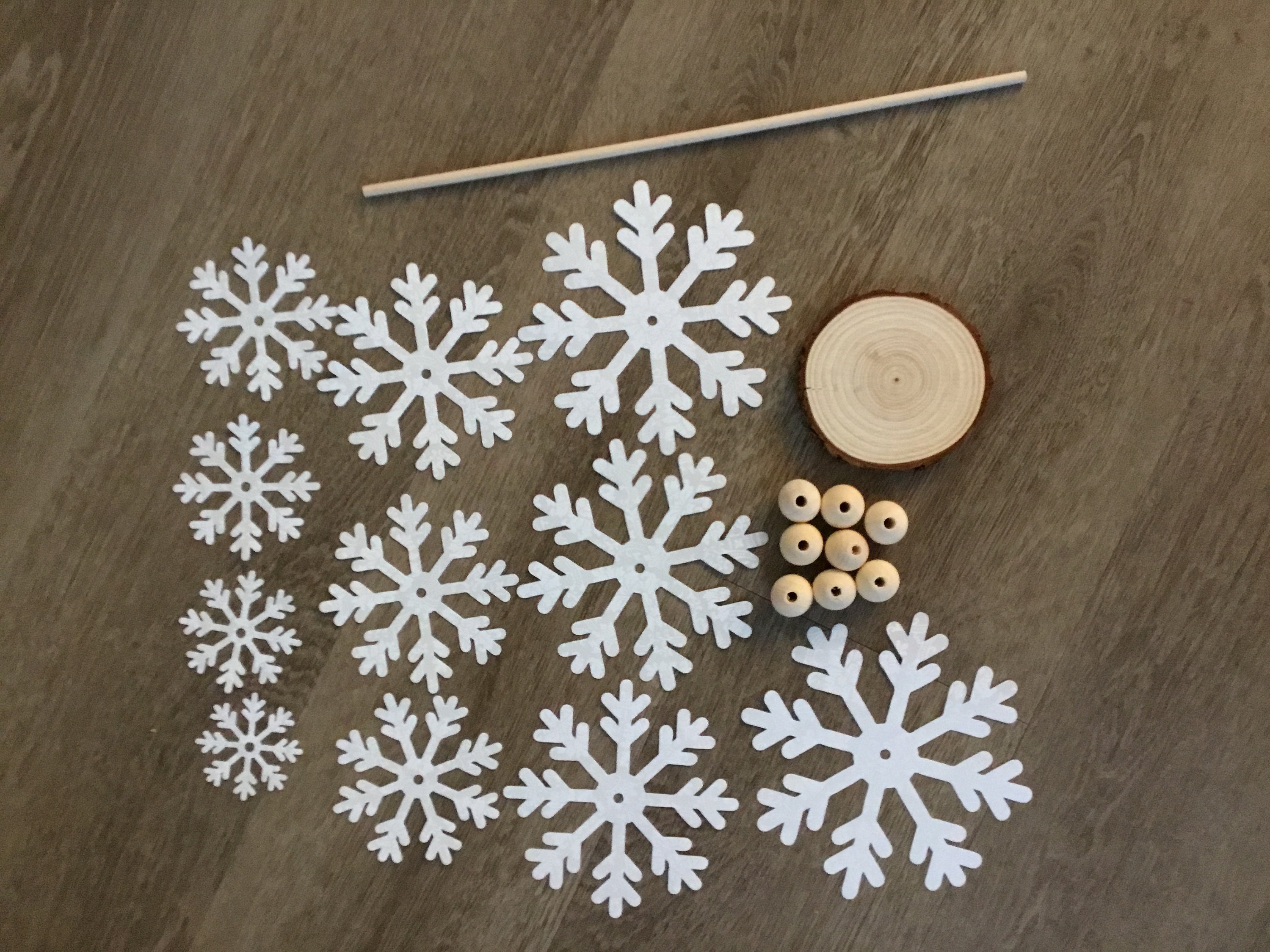 Snowflake Tree DIY Kit Christmas Tree Centerpiece Wedding - Etsy