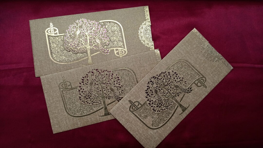 Envelope Set of 9 Sliding Envelope Premium Wedding / Gifting/ Money ...