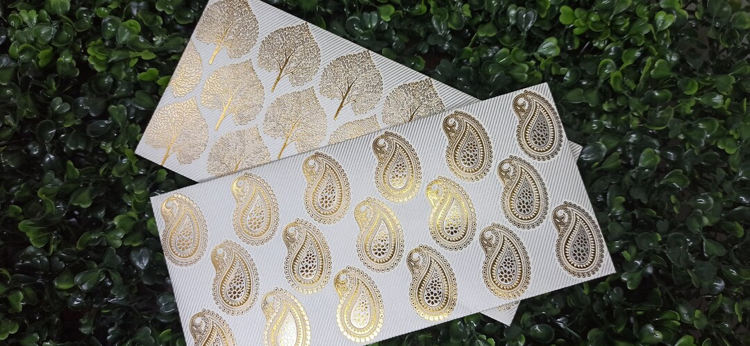 Set of 20 Envelope Premium Handmade Golden Color Ambi and Tree Envelope ...