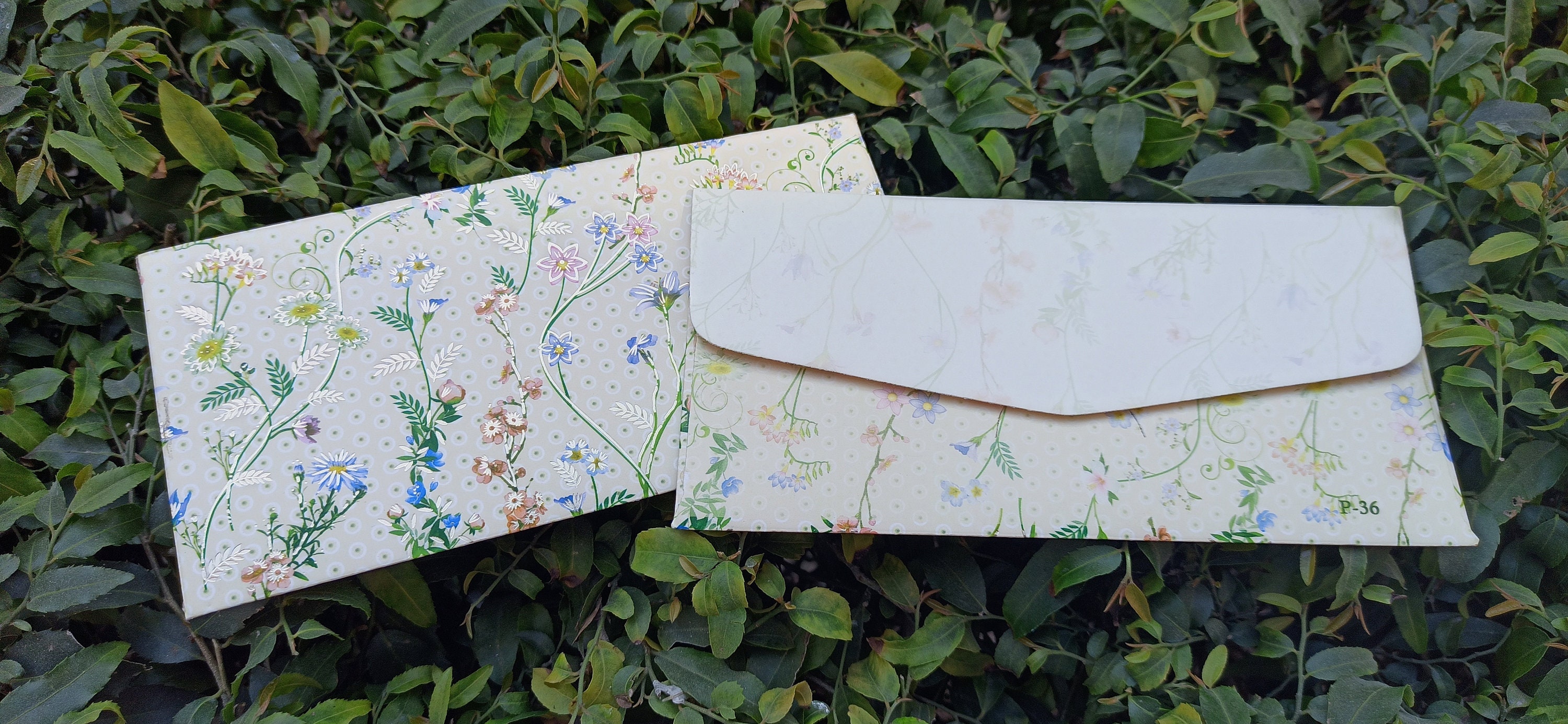 Set of 20 Envelope Premium Handmade Flower Design Envelope for Wedding ...