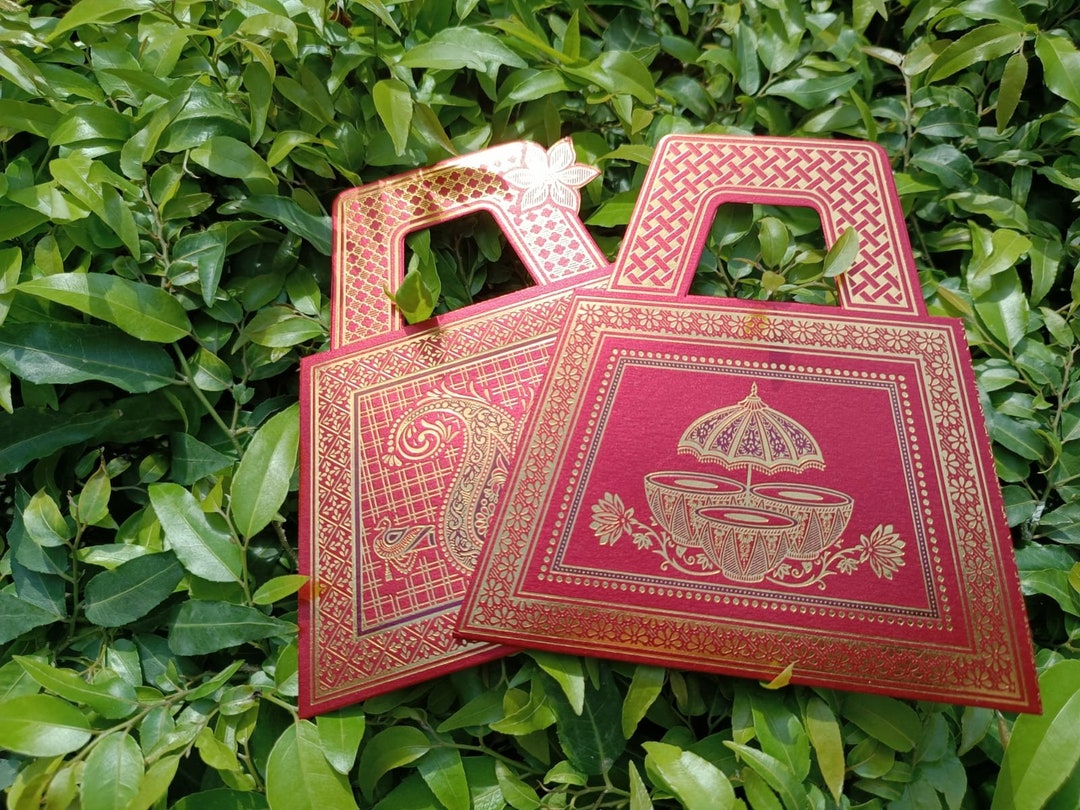 Set of 20 Premium Envelope in Shape of Basket Handmade Wedding ...