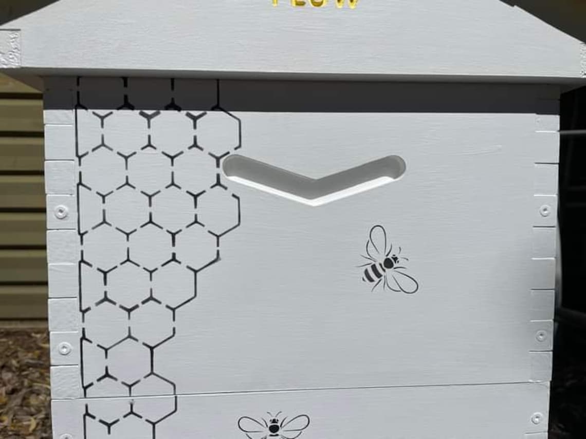 Honeycomb Beehive Stencil for Decoration of Your Items Like Beehives ...