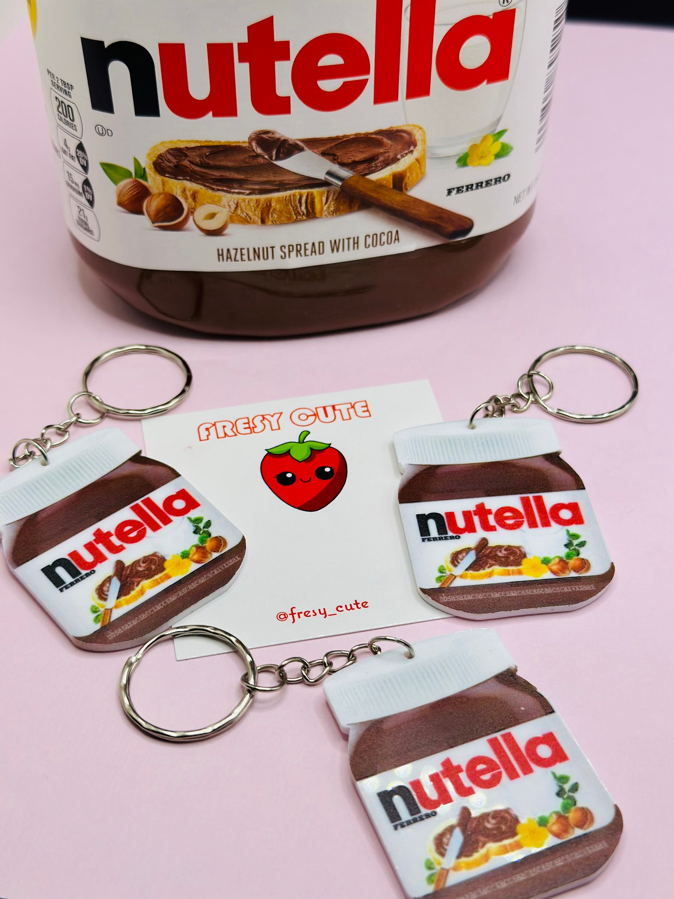 Nutella Keychain, Chocolate, Cacao, Cute, - Etsy