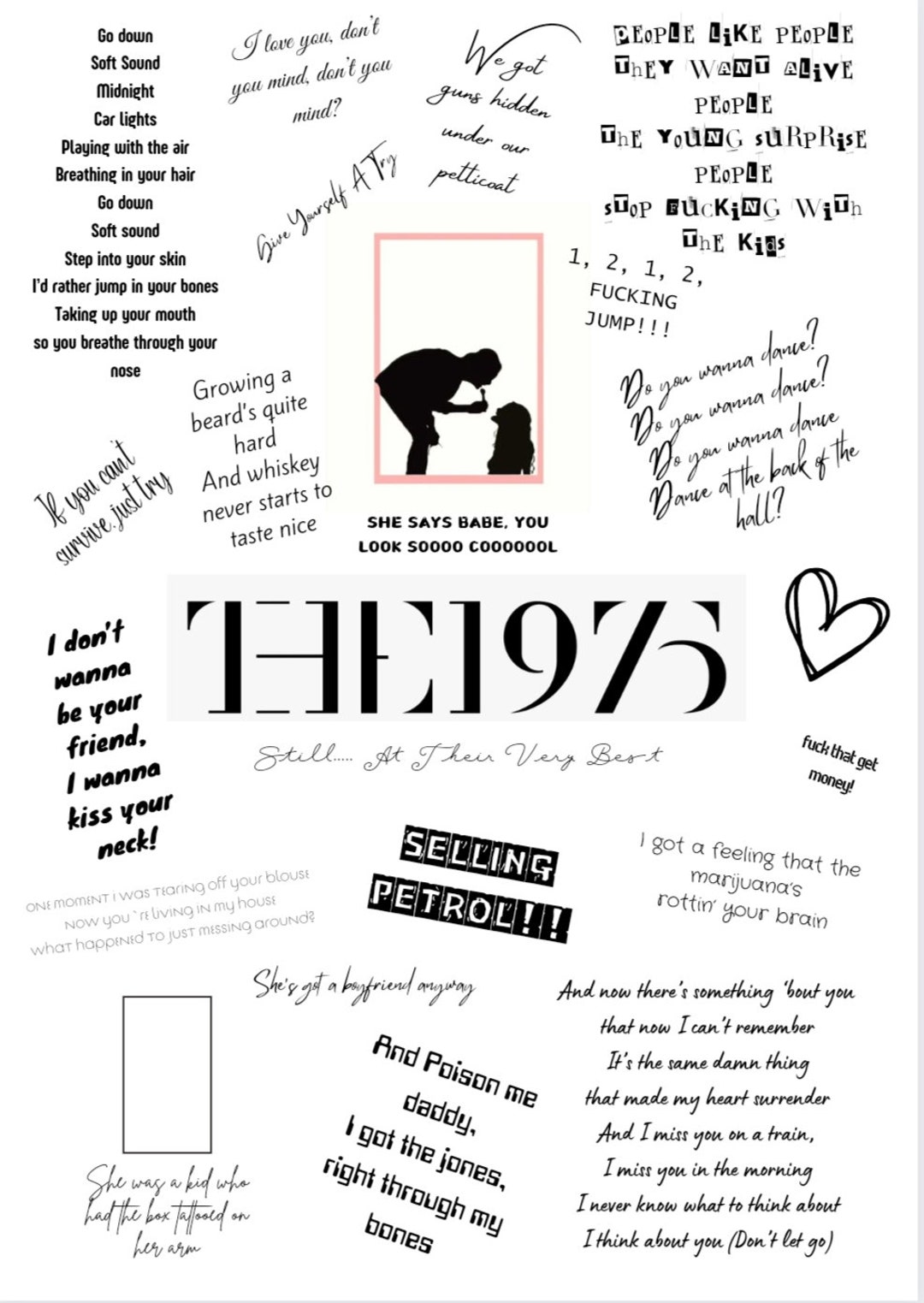 The 1975 Lyric Poster - Etsy