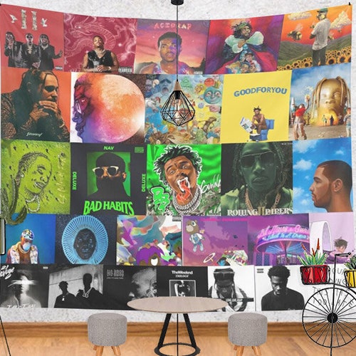 Neon Sign Collage Wall Tapestry Tapestry Mandala Bohemian - Etsy