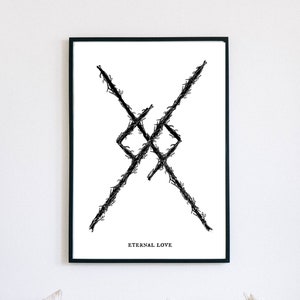 Eternal Love Binding Rune Art Print - Etsy