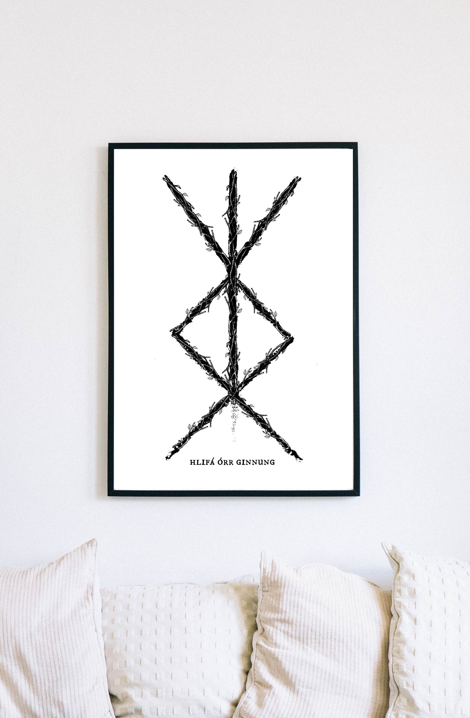 Home Protection Binding Rune Art Print - Etsy