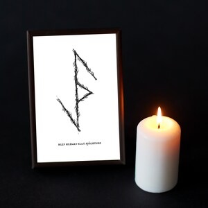 Protection From Evil- Norse Binding Rune Art Print - Etsy