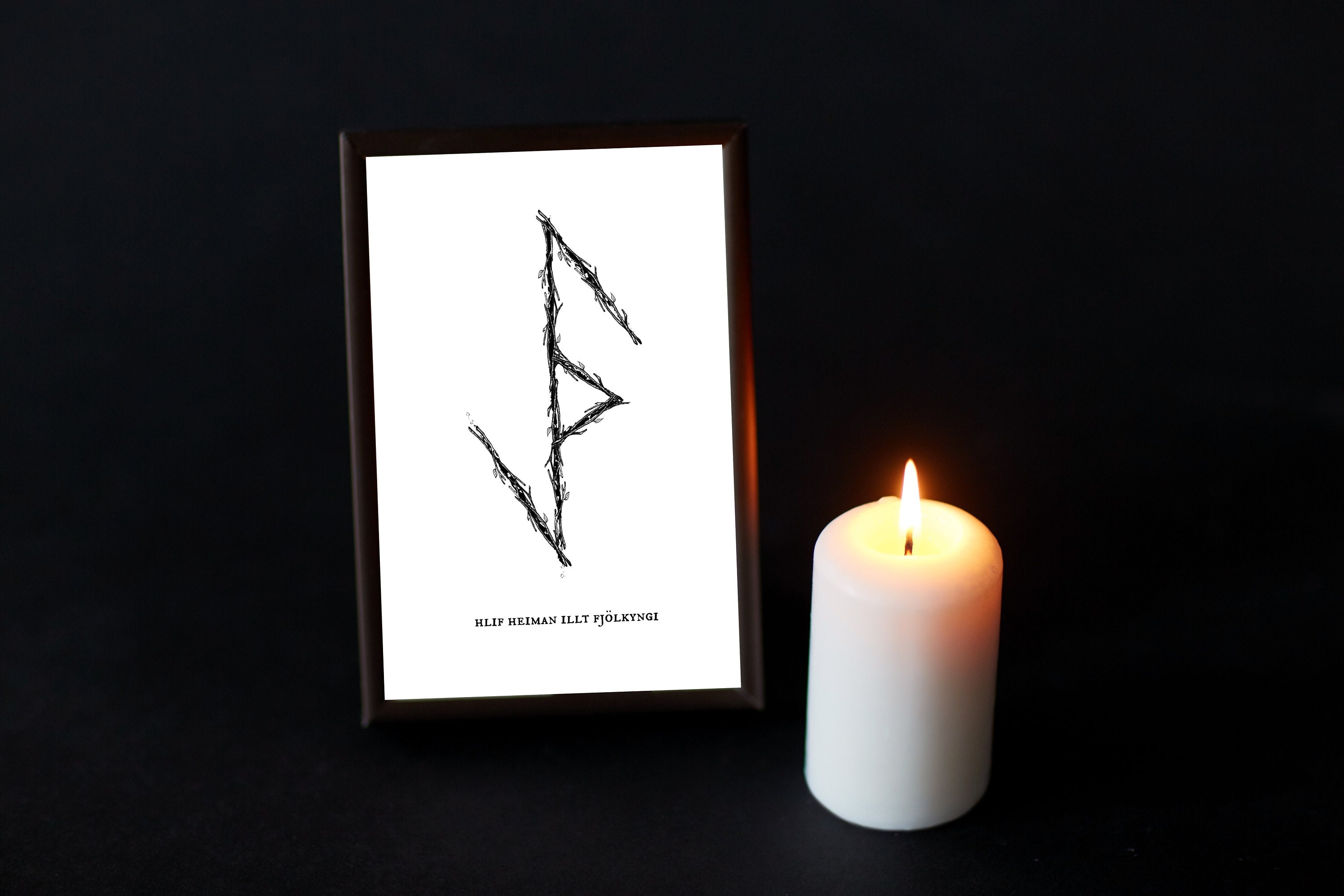 Protection From Evil Norse Binding Rune Art Print - Etsy