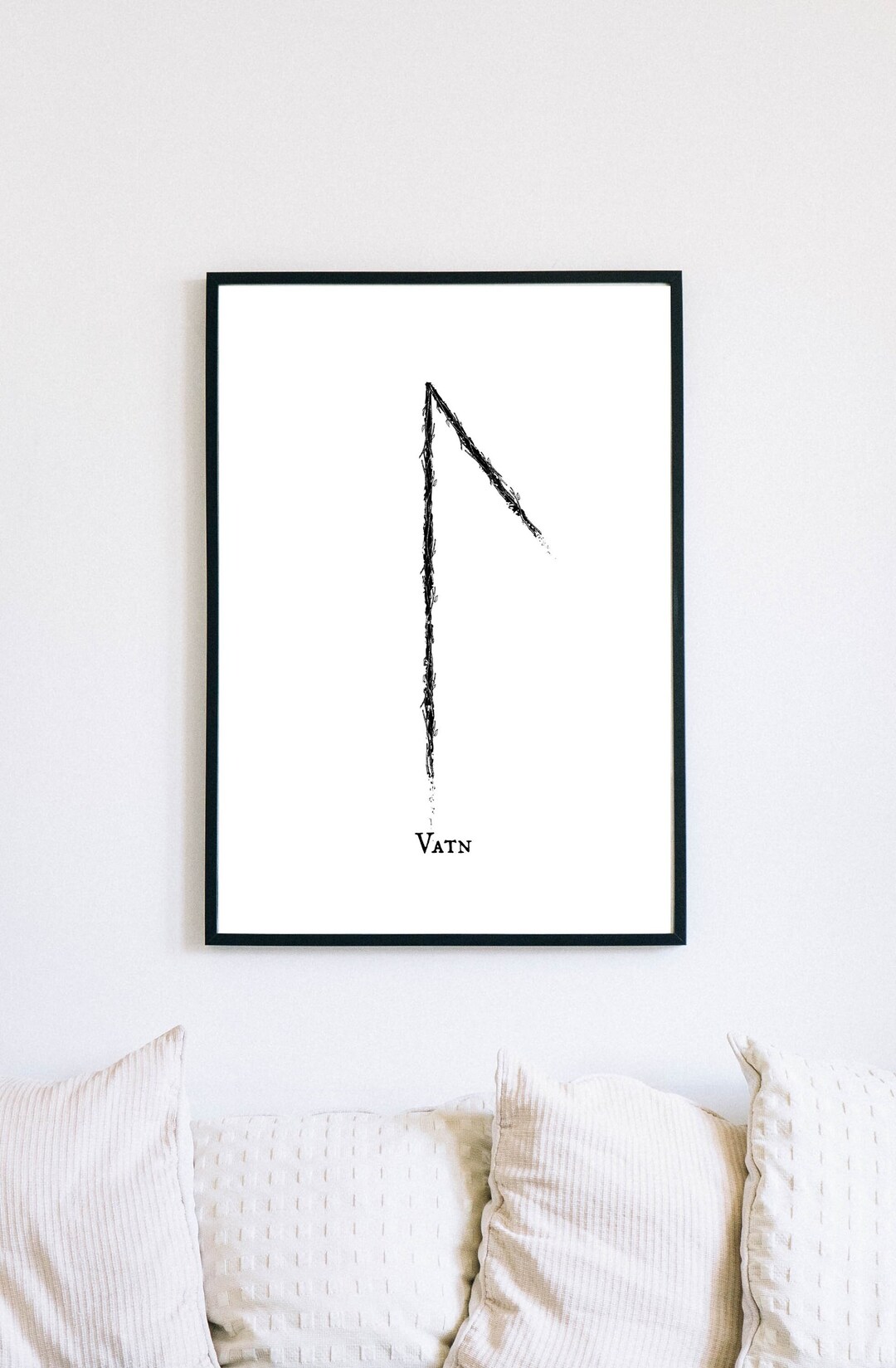 Water Element Rune Art Print - Etsy