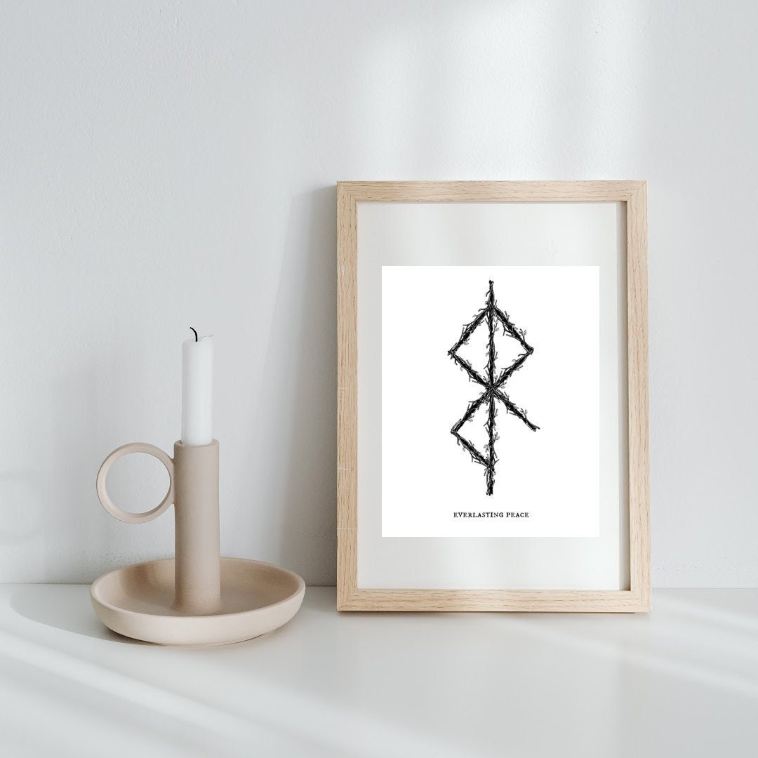 Everlasting Peace Binding Rune Norse Art Print - Etsy
