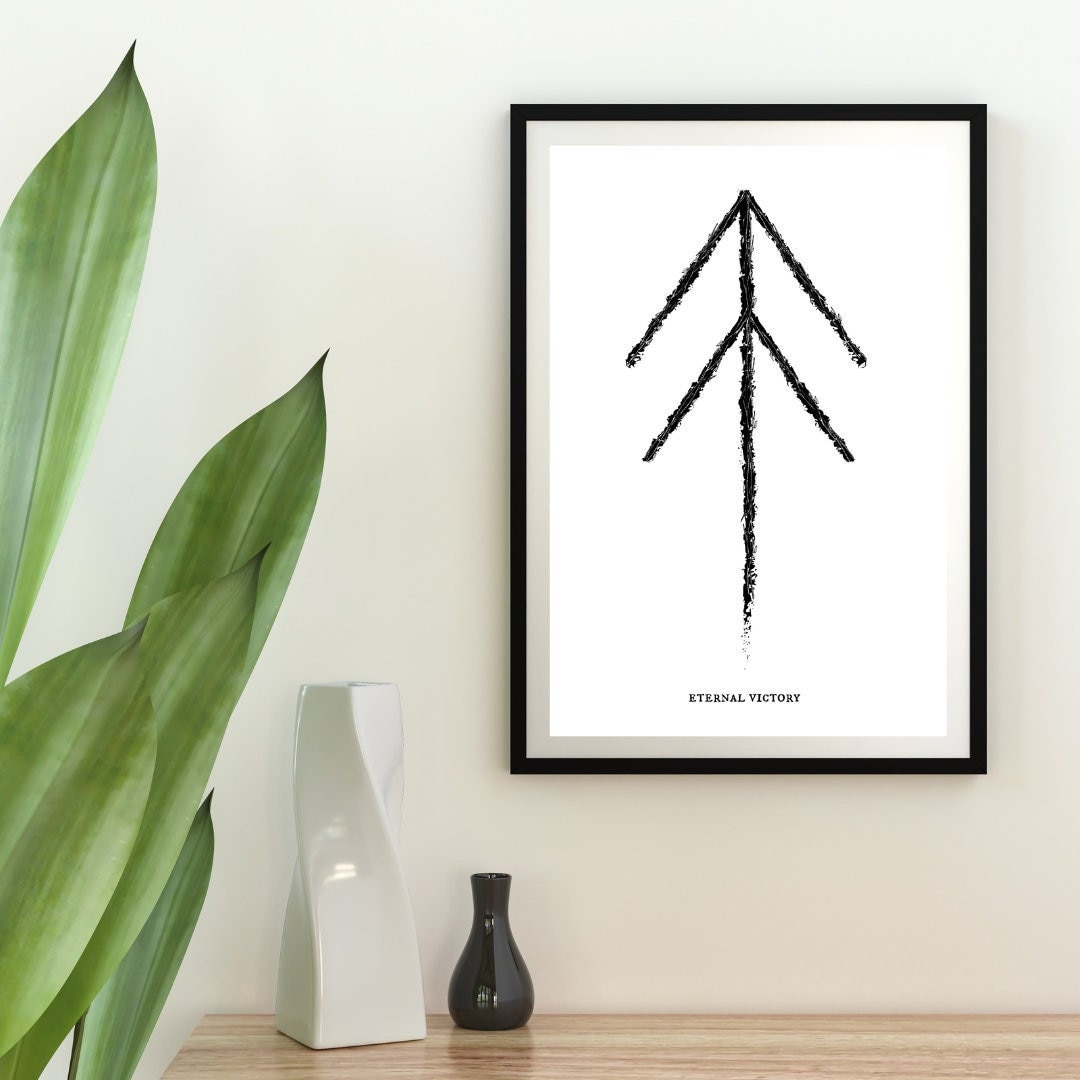 Eternal Victory Binding Rune Norse Art Print - Etsy