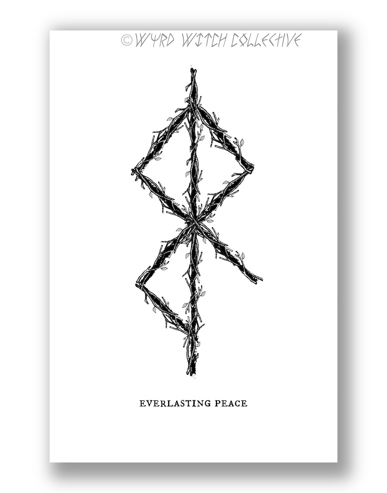 Everlasting Peace Binding Rune Norse Art Print - Etsy