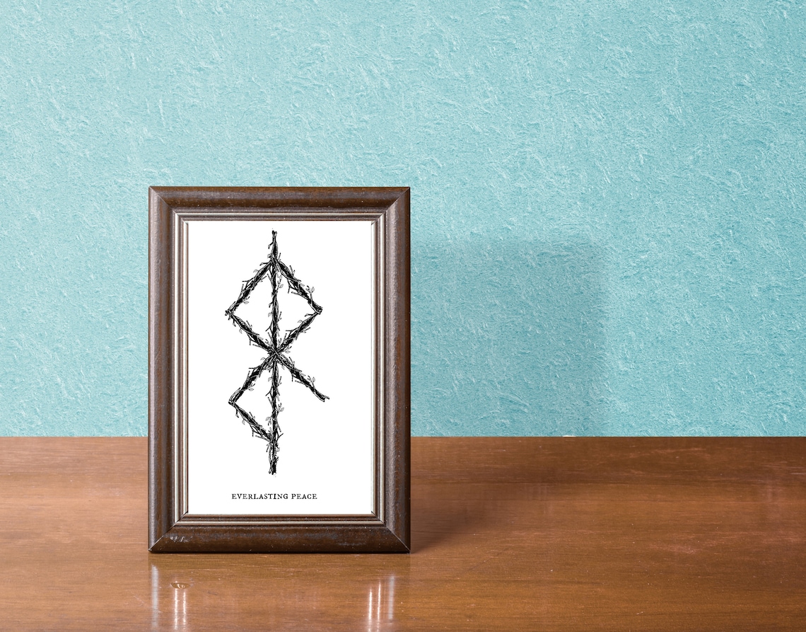 Everlasting Peace Binding Rune Norse Art Print - Etsy