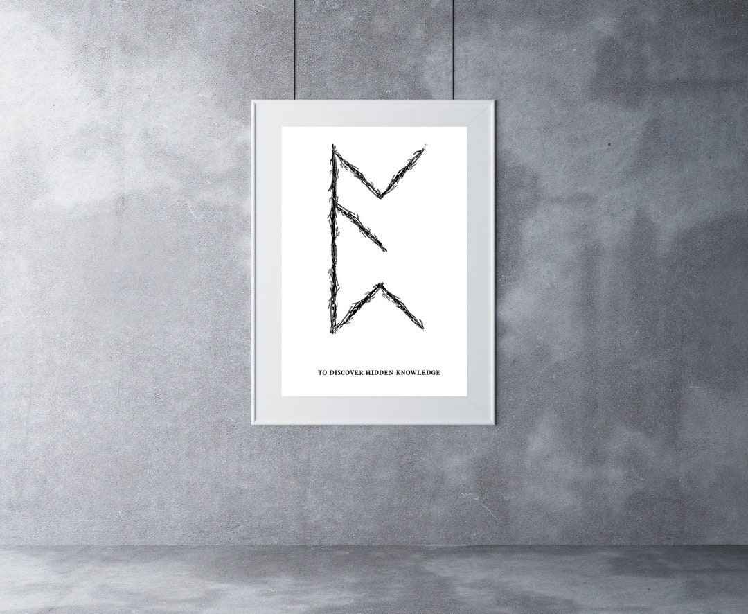 Discover Hidden Knowledge Norse Binding Rune Art Print - Etsy